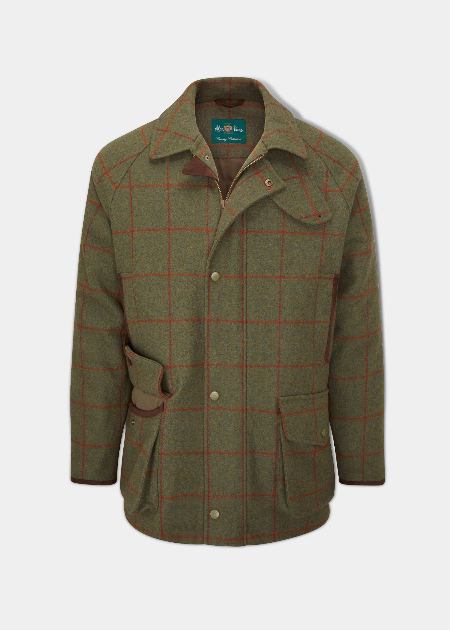 Combrook Men's Waterproof Tweed Coat In Reed – Alan Paine