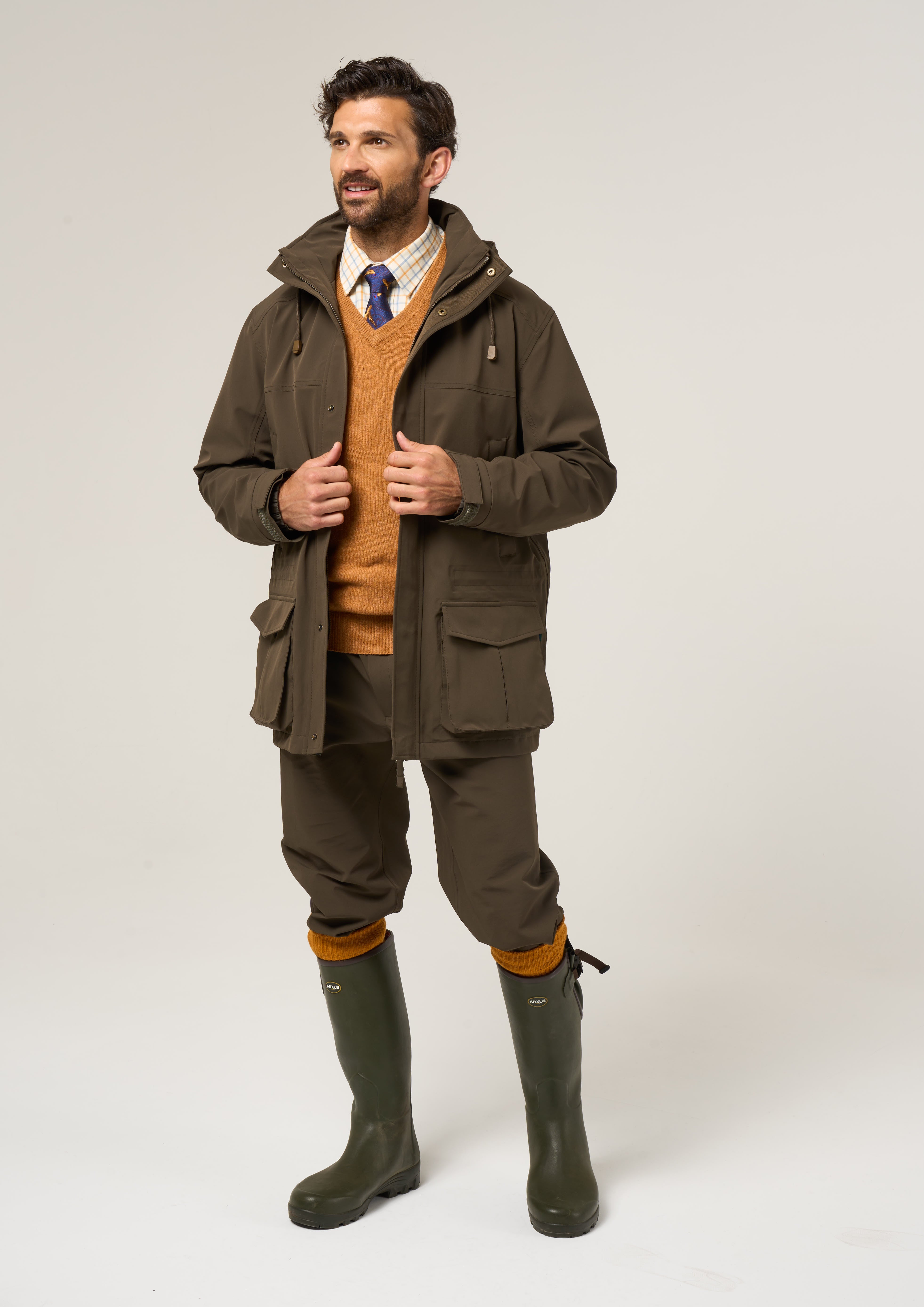 Lockwood Men's Shooting Coat In Olive - Shooting Fit – Alan Paine