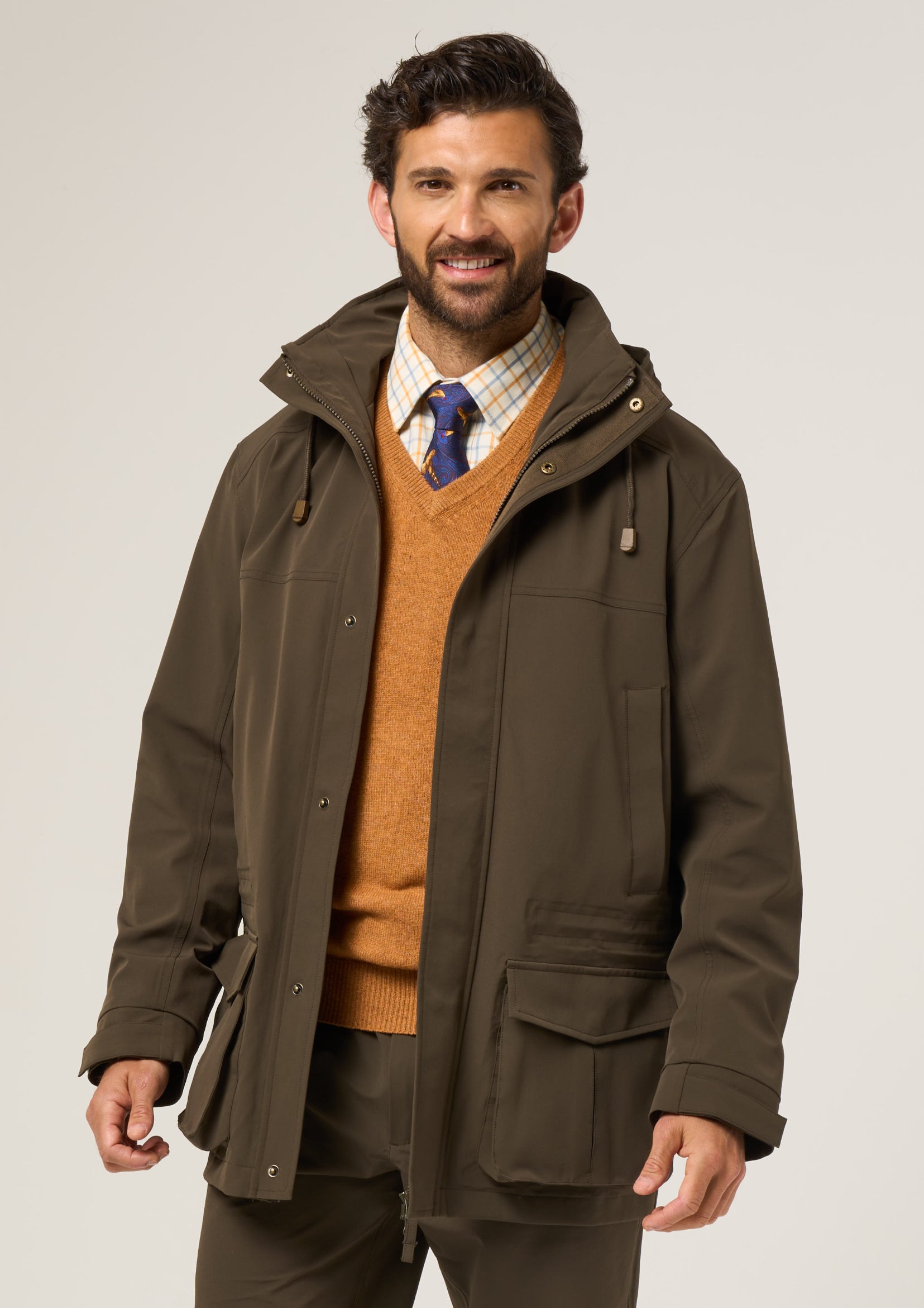 Lockwood Men's Shooting Coat In Olive - Shooting Fit – Alan Paine